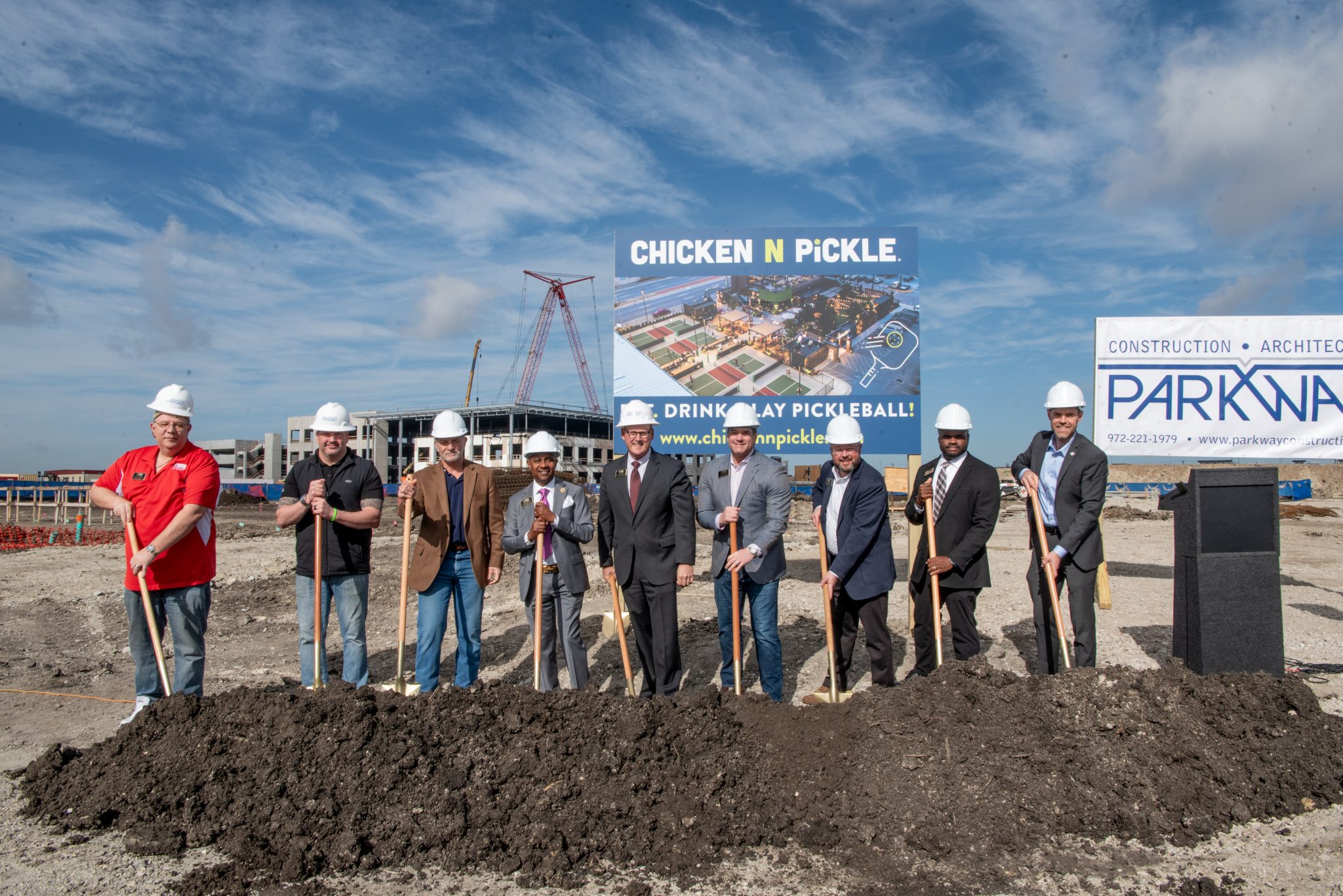 Chicken N Pickle Breaks Ground at the Farm in Allen - Expansion Solutions
