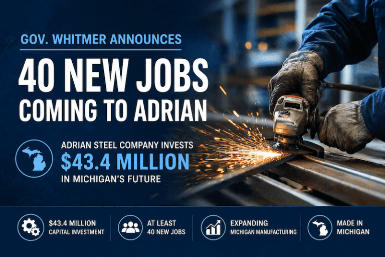 Adrian Steel Company Expansion to Bring 40 New Jobs, $43.4 Million ...