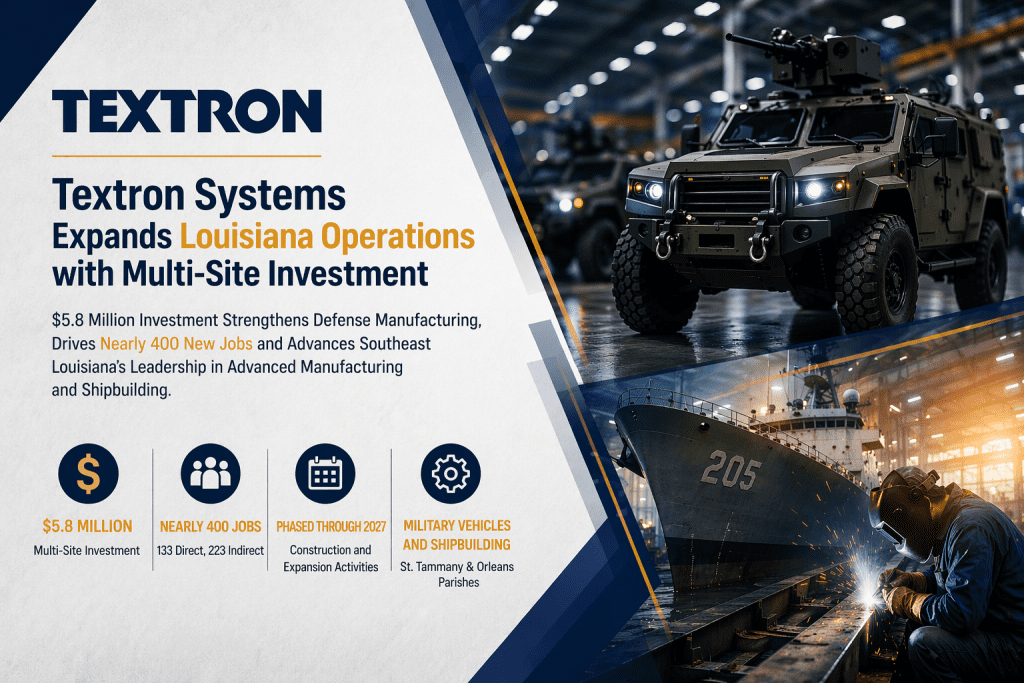 Textron Systems Expands Southeast Louisiana Operations with $5.8M ...