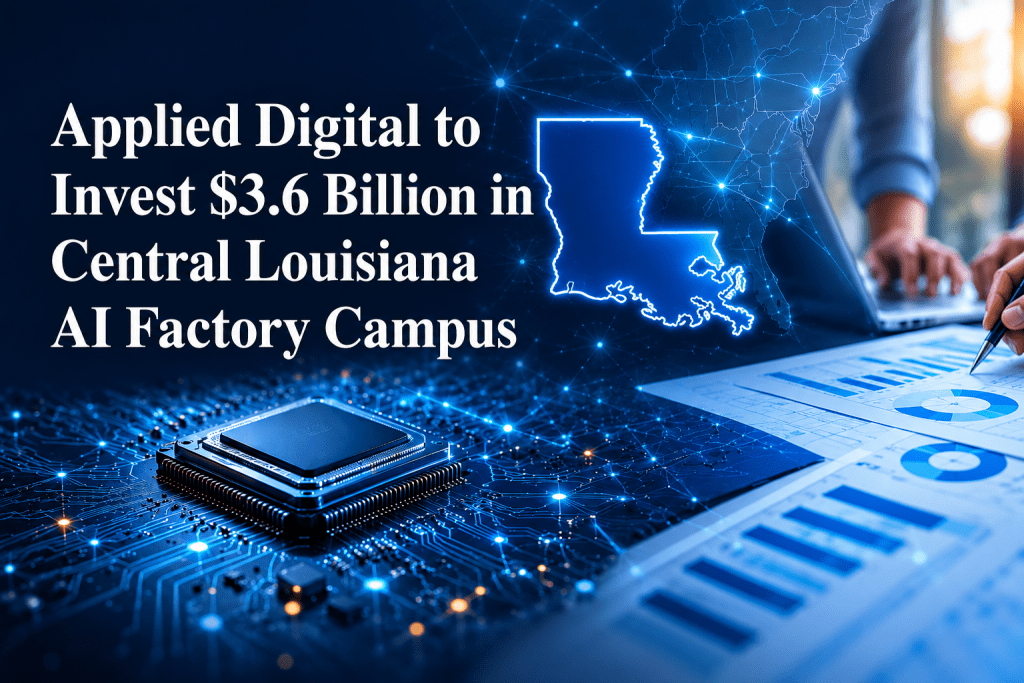 Applied Digital to Invest $3.6B in Central Louisiana AI Factory Campus ...